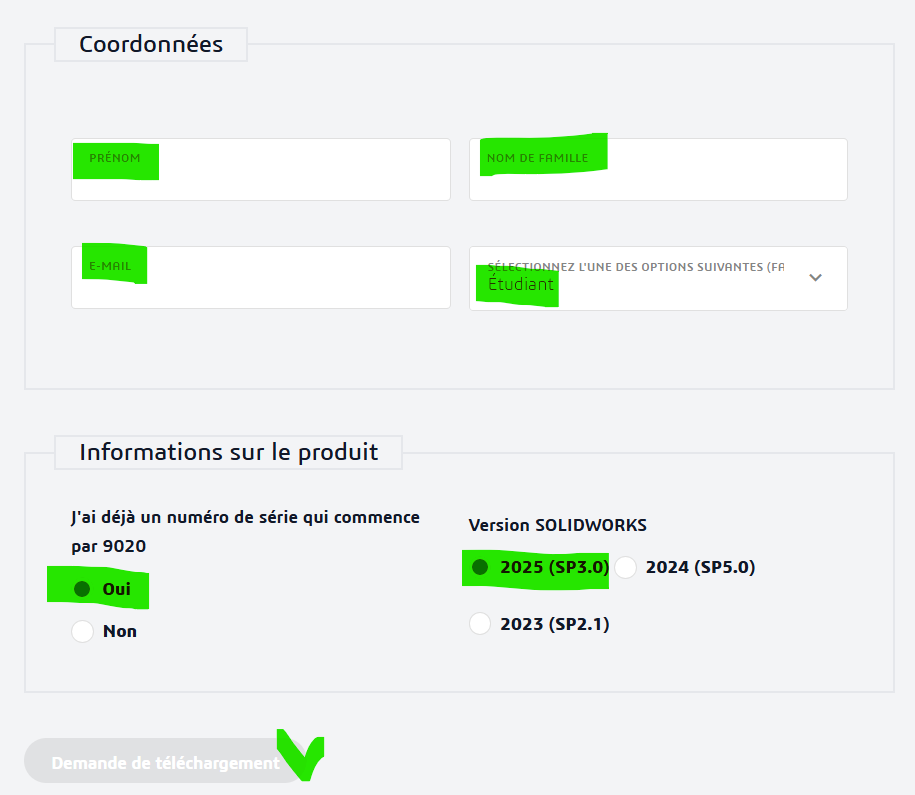 Section: Installation du logiciel Solidworks : licence étudiante ...
